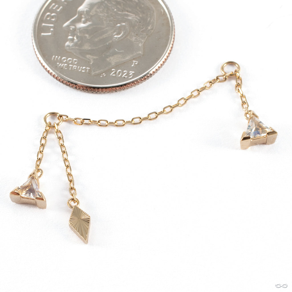 Andromeda Chain in Gold from Modern Mood — Infinite Body Piercing, Inc.