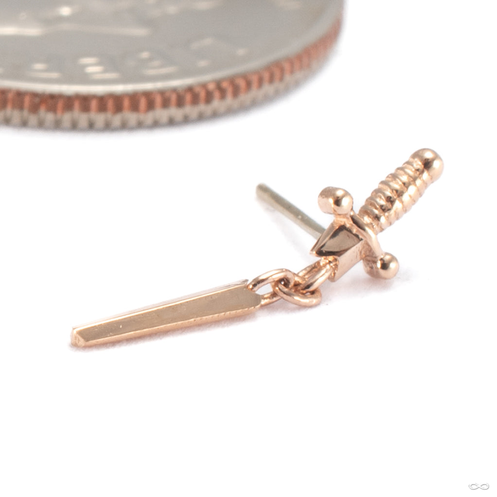 Bitty Needle Press-fit End in Gold from Pupil Hall — Infinite Body Piercing, Inc.
