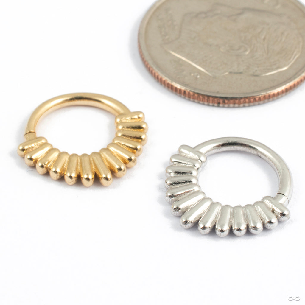 Capsule Seam Ring in Gold from Tawapa — Infinite Body Piercing, Inc.