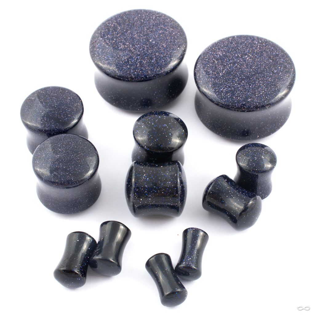 Blue Goldstone Plugs from Oracle — Infinite Body Piercing, Inc.