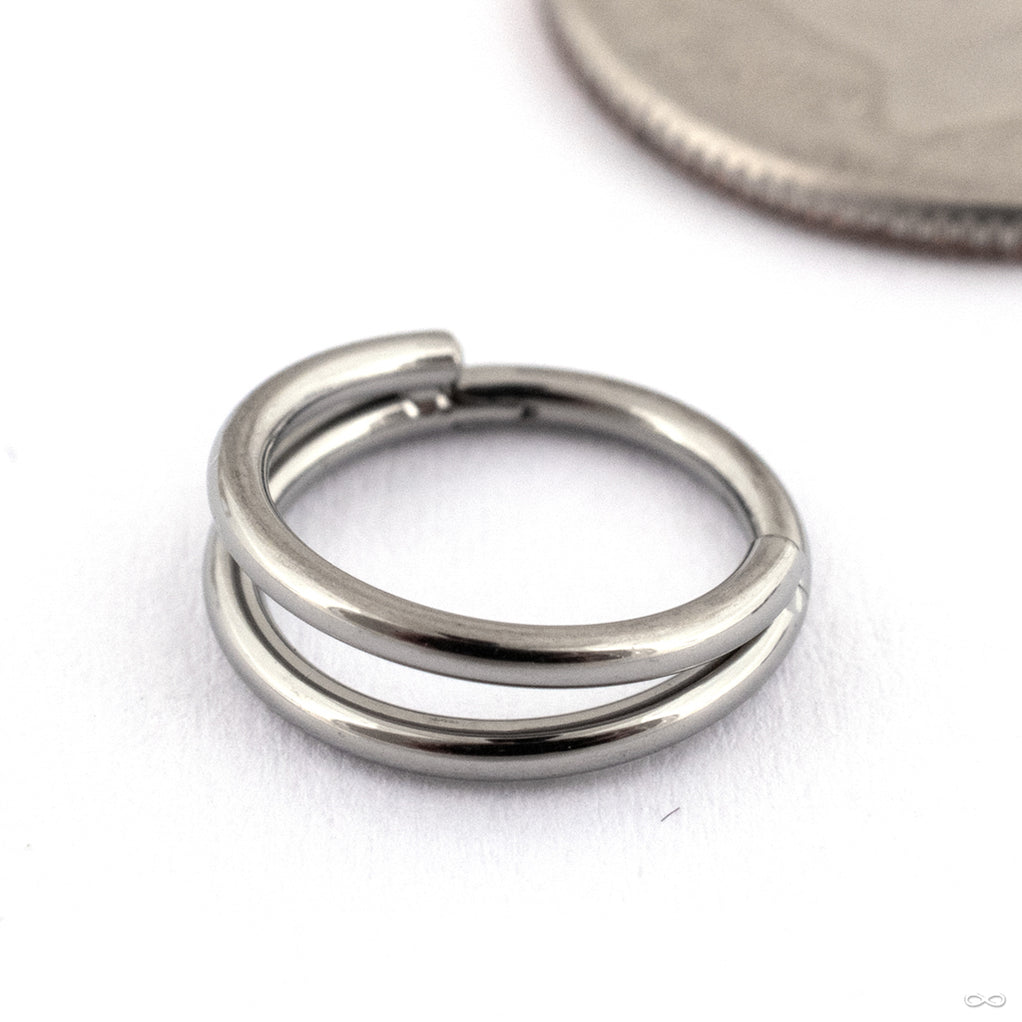 Double Illusion Clicker in Titanium from Zadamer Jewelry — Infinite ...