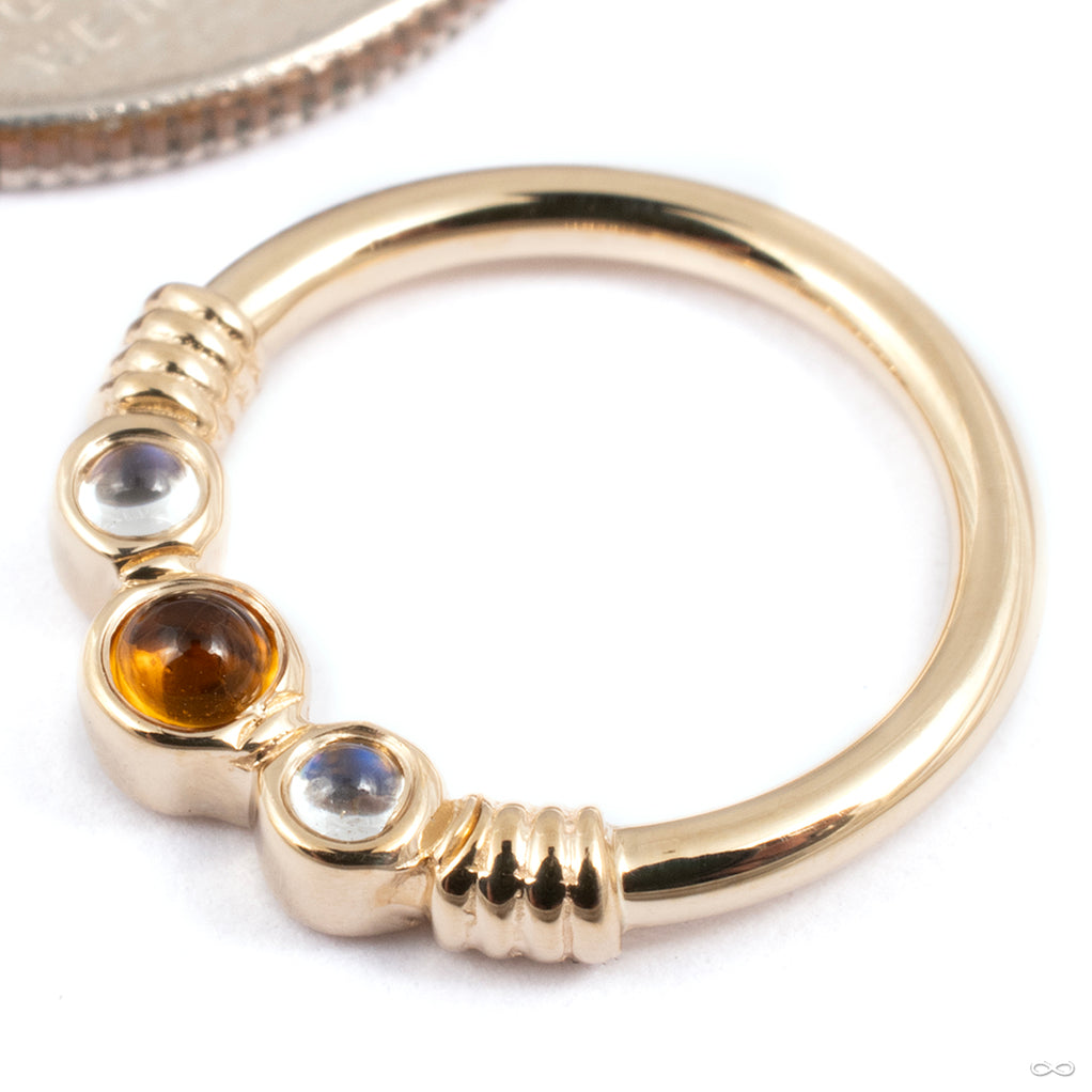 Faraway Seam Ring in Gold from BVLA — Infinite Body Piercing, Inc.