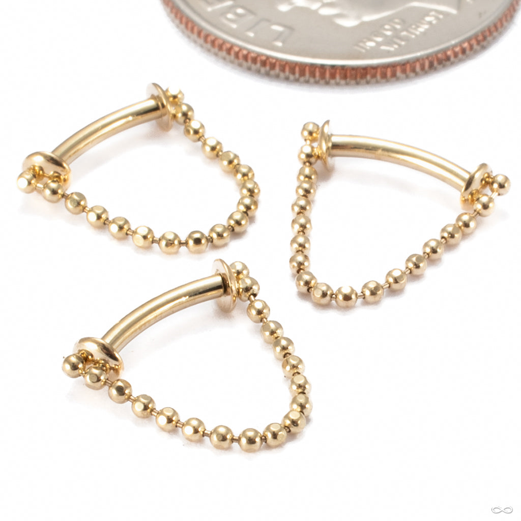 Just A Peek Beaded Press-fit Ring in Gold from Pupil Hall — Infinite ...