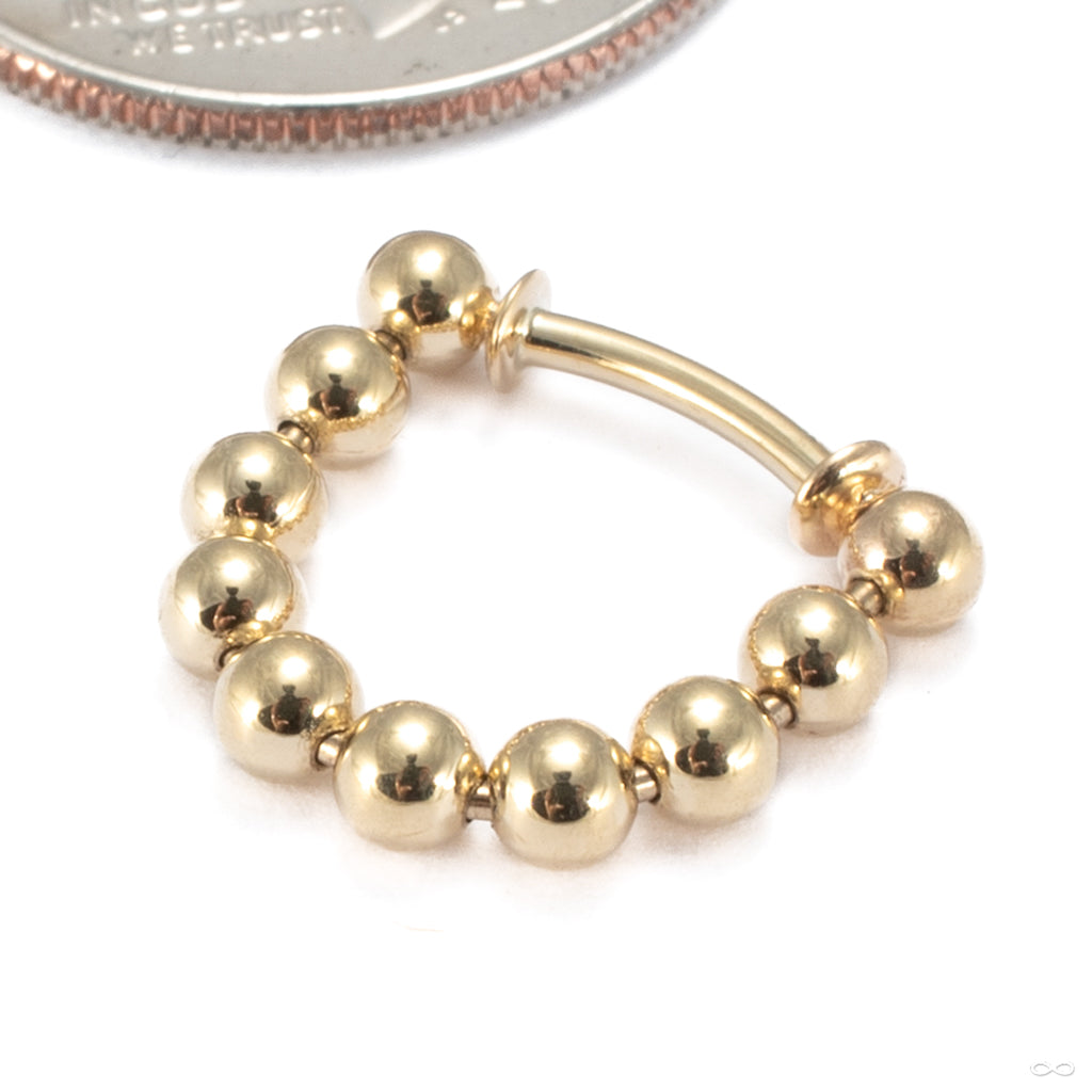 Just A Peek Mega Press-fit Ring in Gold from Pupil Hall — Infinite Body ...