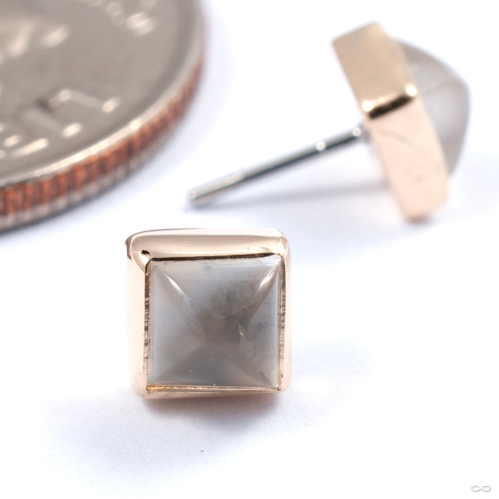 Pyramid Bezel Press-fit End in Gold from Mettle and Silver — Infinite ...