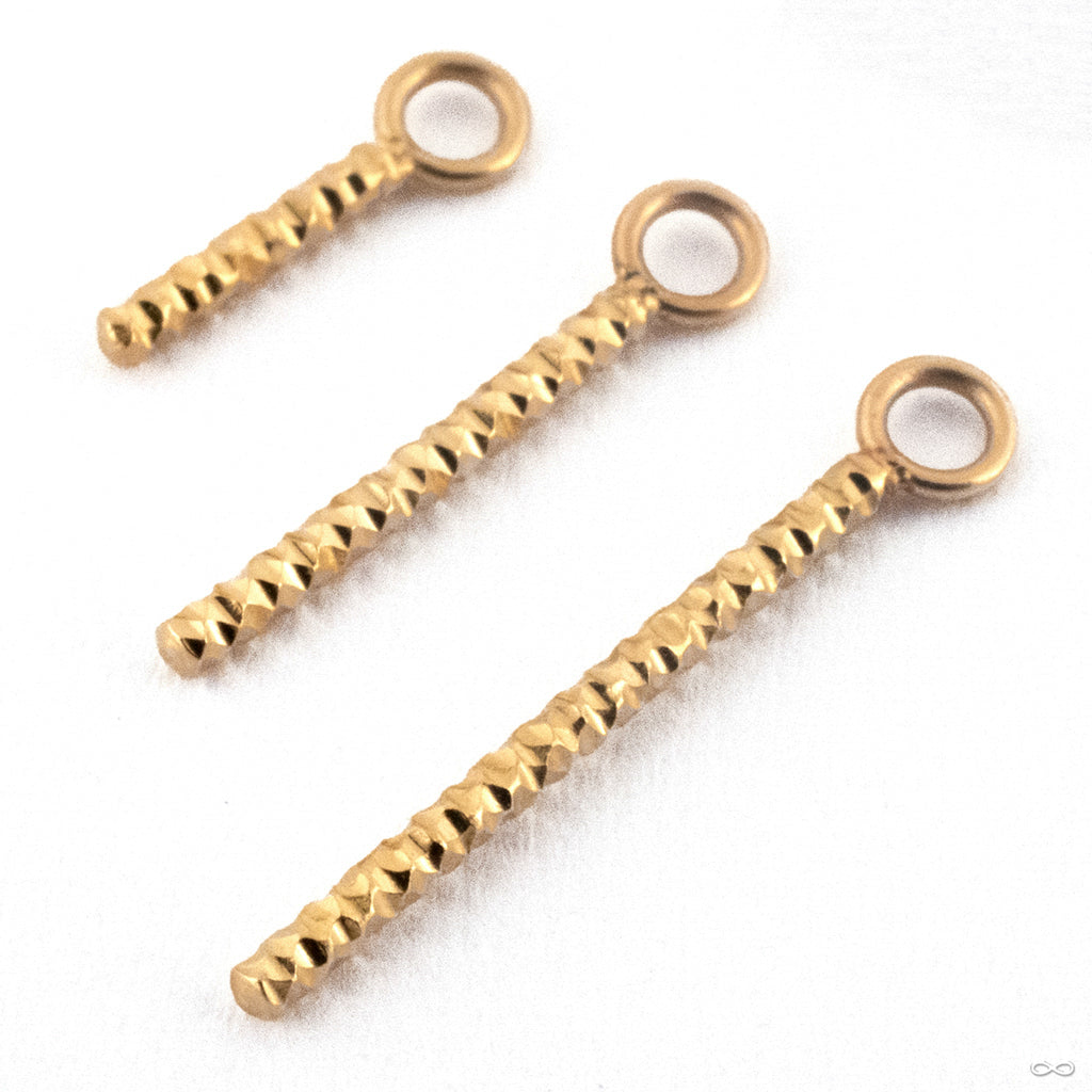 Shimmer Charm in Gold from Quetzalli — Infinite Body Piercing, Inc.