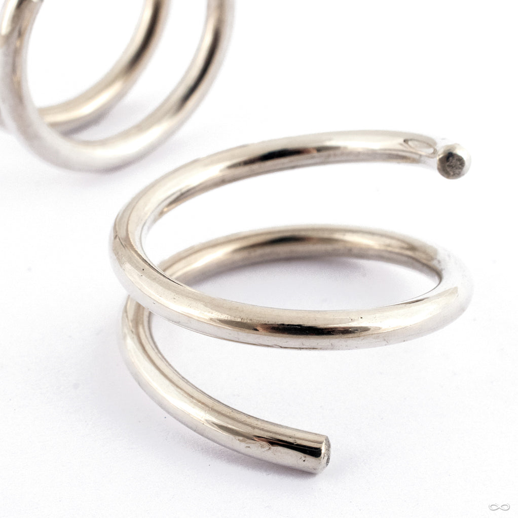 Hoop Coils in Silver from Morton Manley — Infinite Body Piercing, Inc.