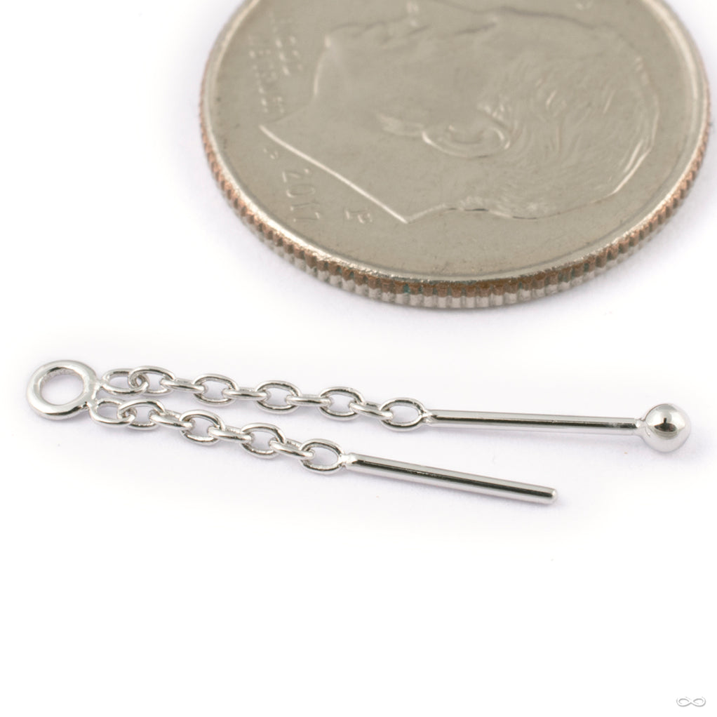 Slim Chance Charm in Gold from Pupil Hall — Infinite Body Piercing, Inc.