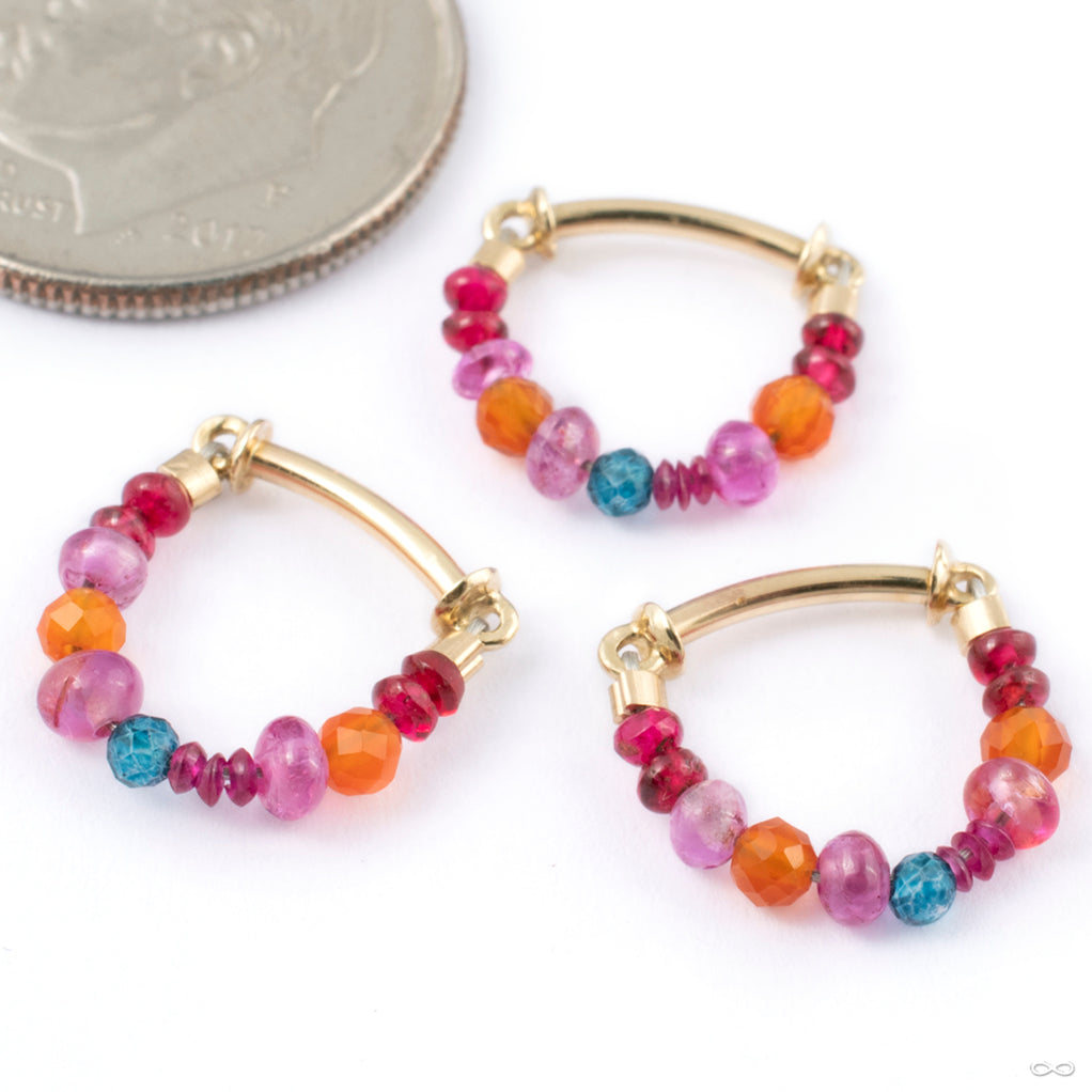 Stoned Press-fit Ring in Gold from Pupil Hall — Infinite Body Piercing ...