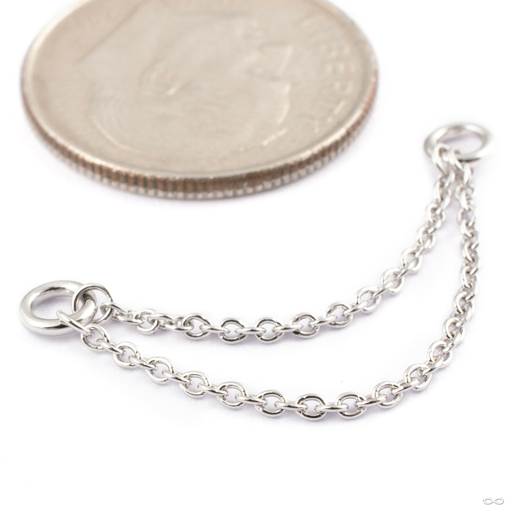 Tethered Double Chain in Gold from Tether Jewelry — Infinite Body ...