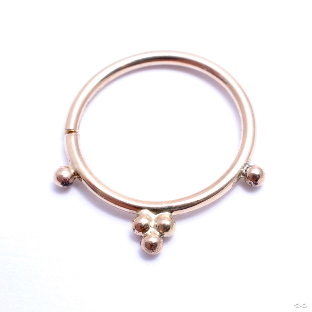Pyramid Seam Ring in Gold from Scylla — Infinite Body Piercing, Inc.