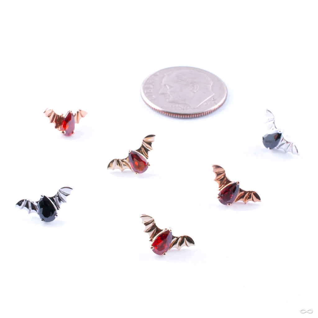 Bat with Stone Press-fit End in Gold from Junipurr Jewelry — Infinite ...