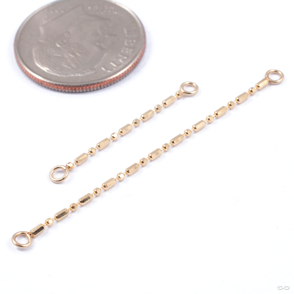 Cleo Beaded Lynx Chain in Gold from Pupil Hall — Infinite Body Piercing ...