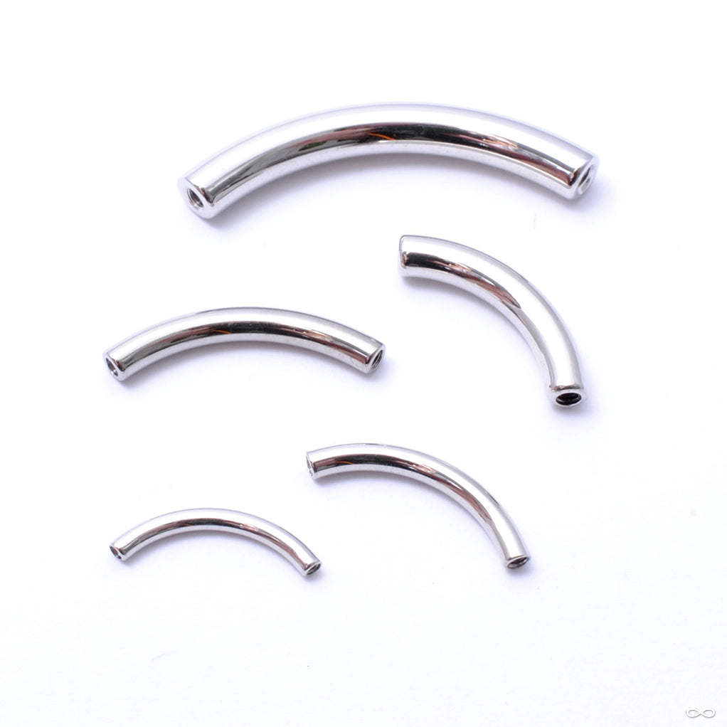 Curved Threaded Barbell Shaft in Stainless Steel from Industrial Stren ...