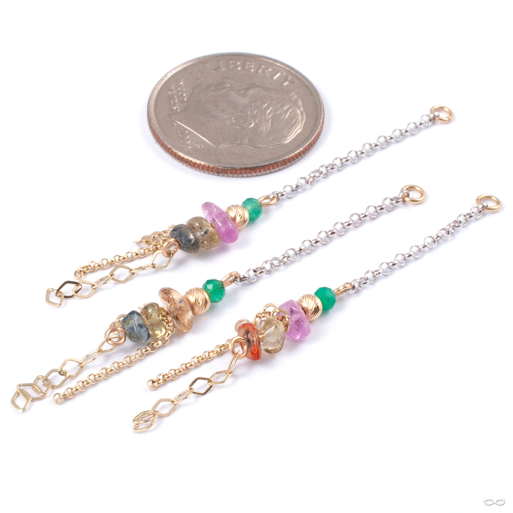 Long Busy Body Charm in Gold from Pupil Hall — Infinite Body Piercing, Inc.