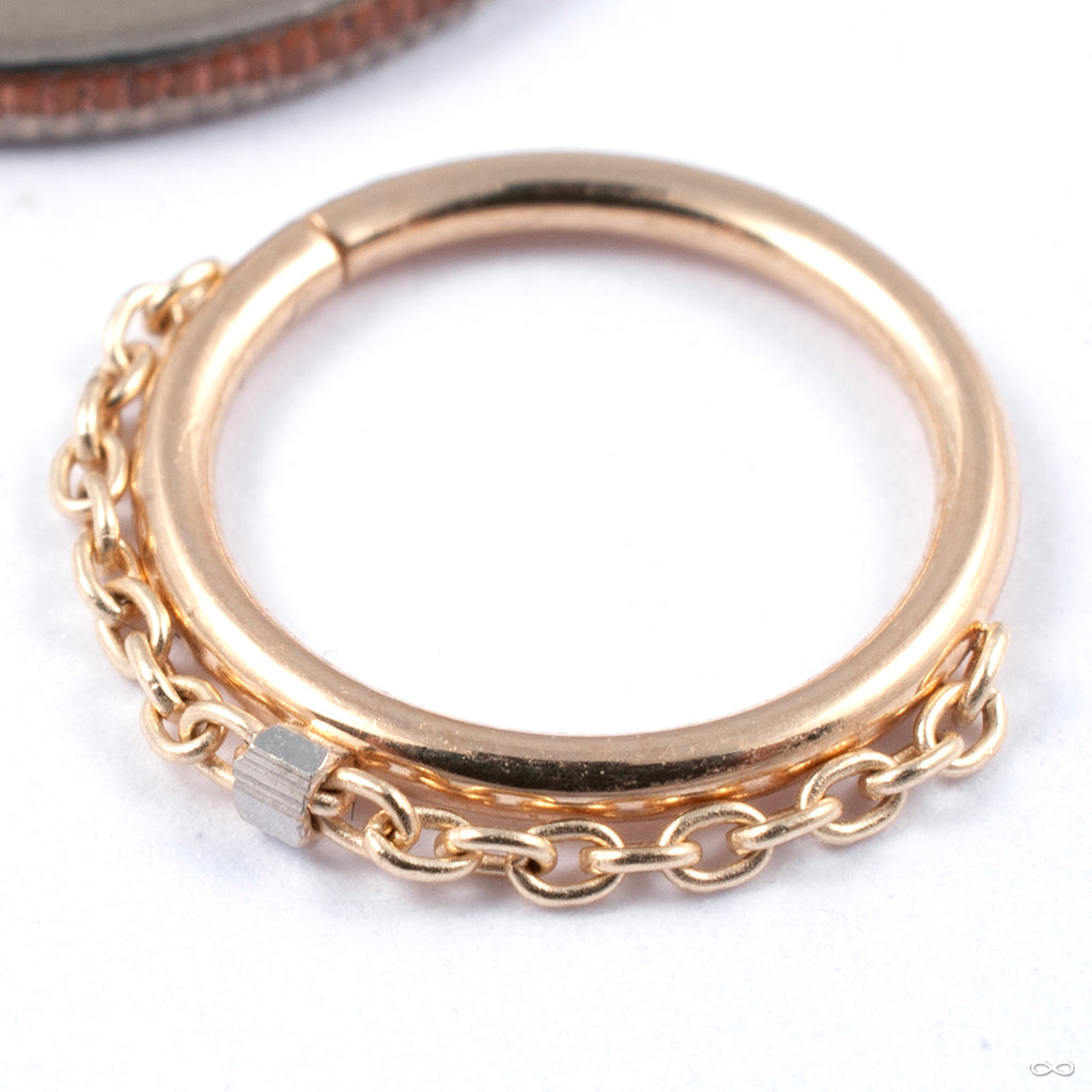 Moment Seam Ring in Gold from Pupil Hall — Infinite Body Piercing, Inc.