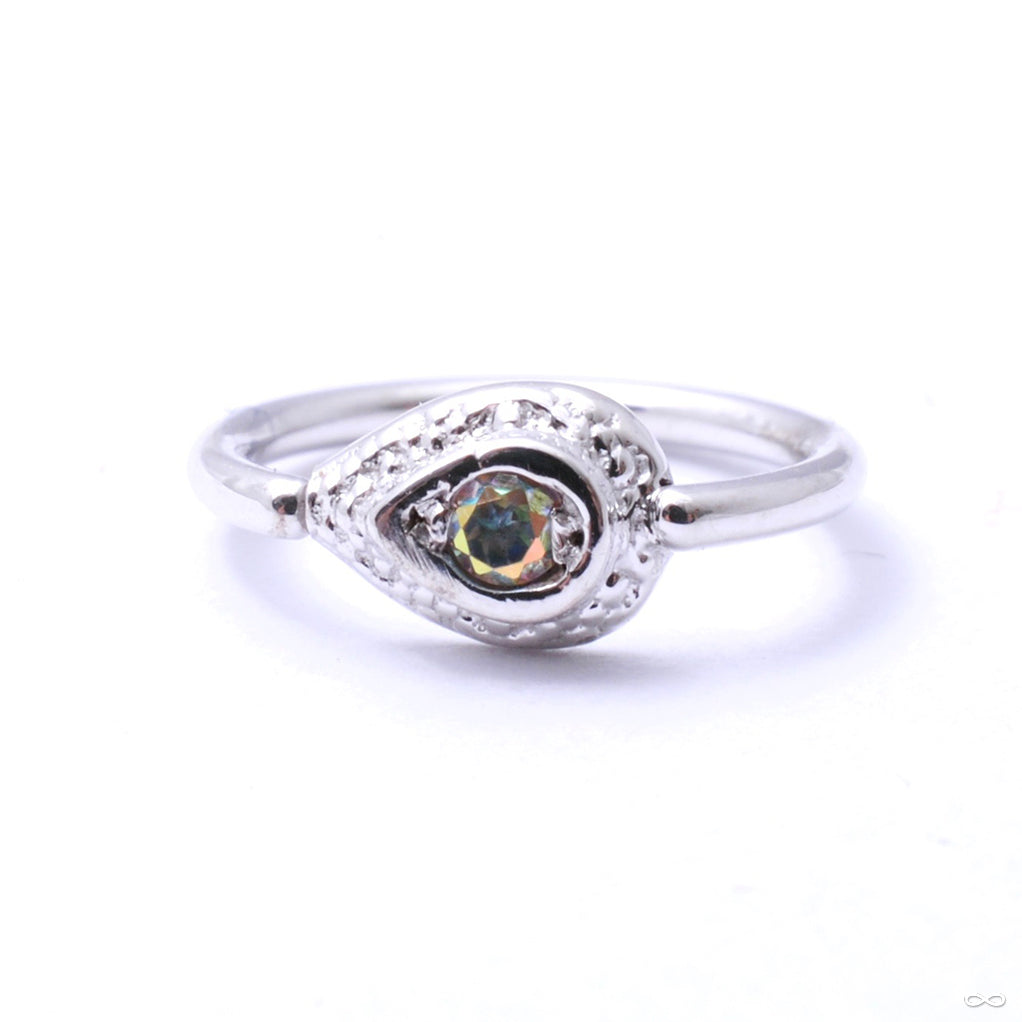 Nanda Pear Fixed Bead Ring in Gold from BVLA — Infinite Body Piercing, Inc.