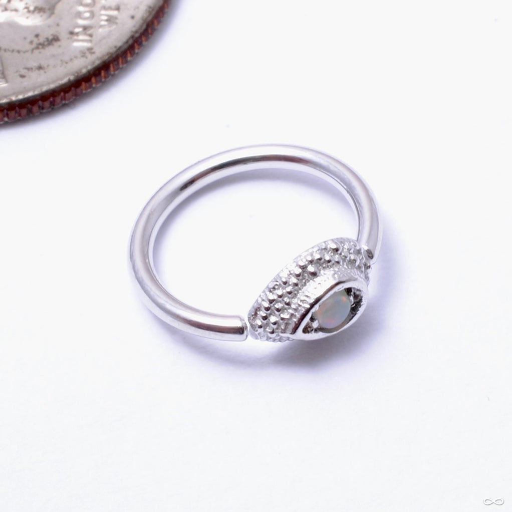 Nanda Pear Fixed Bead Ring in Gold from BVLA — Infinite Body Piercing, Inc.