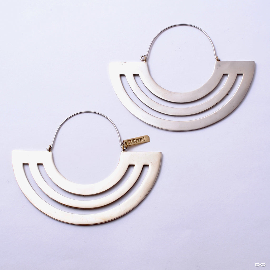 Parallel Lines Hoop Earrings from Eleven44 — Infinite Body Piercing, Inc.