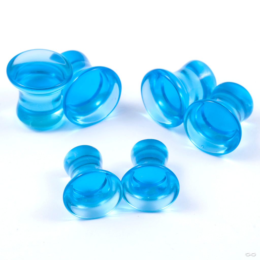 Sapphire Blue Quartz Plugs from Oracle — Infinite Body Piercing, Inc.