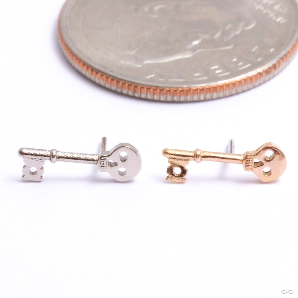 Skeleton Key Press-fit End in Gold from Phoenix Revival Jewelry ...