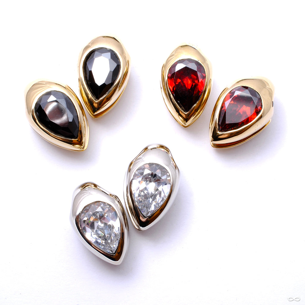 Spade Weights with CZs from Diablo Organics — Infinite Body Piercing, Inc.