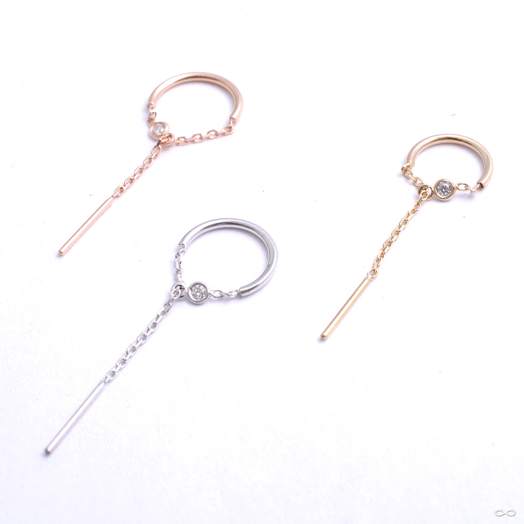 Thing of Beauty Threader Ring in Gold with Stone from Pupil Hall ...