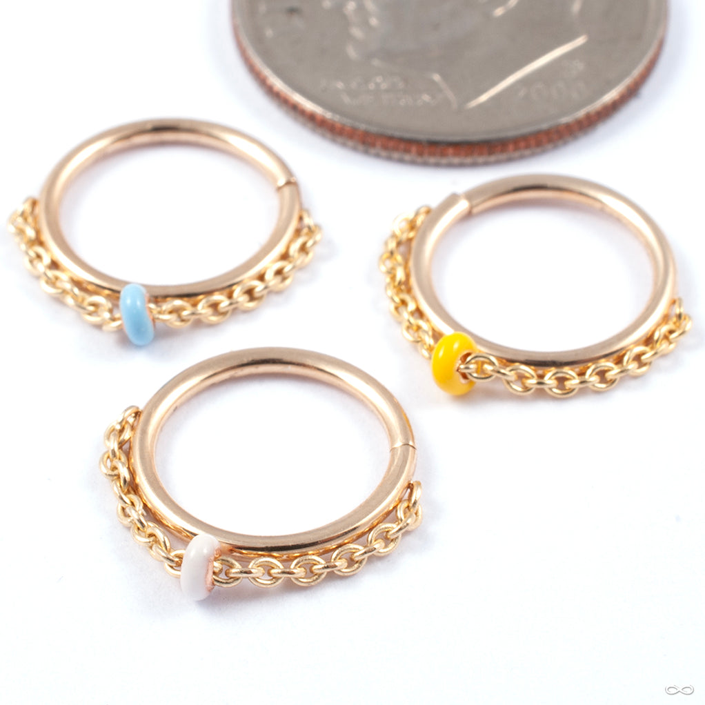 Vibrant Seam Ring in Gold from Pupil Hall — Infinite Body Piercing, Inc.