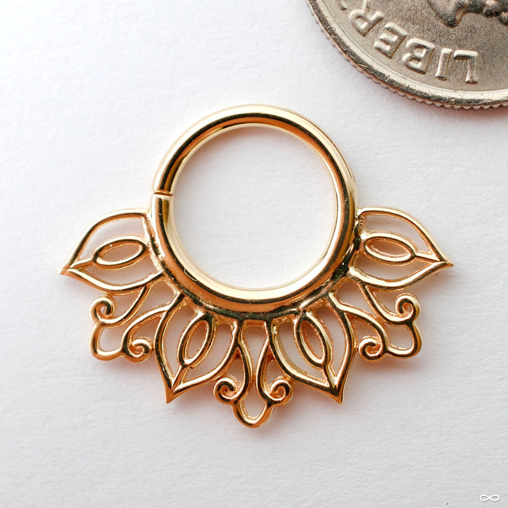 Azalea Seam Ring in Gold from BVLA — Infinite Body Piercing, Inc.