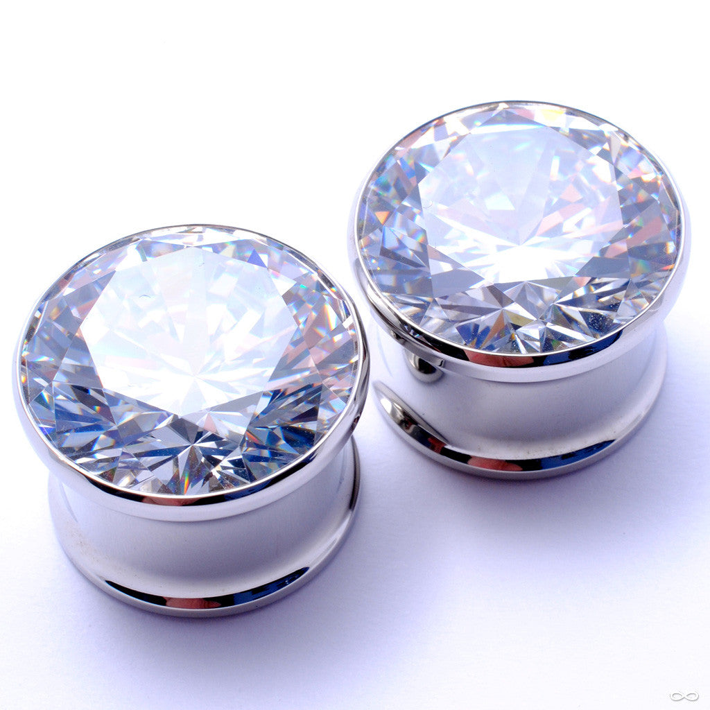Single Stone Bling Eyelet in 5/8” from Anatometal — Infinite Body ...
