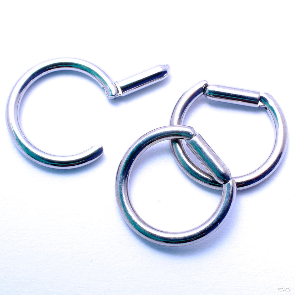 Hinged Ring in Titanium from Intrinsic — Infinite Body Piercing, Inc.